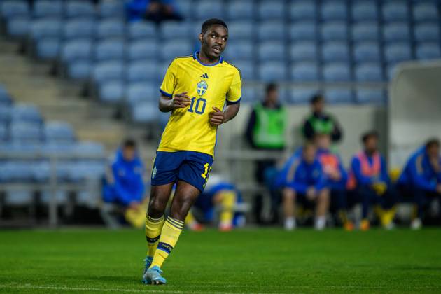 Joel Asoro of Sweden during the international friendly football match ...
