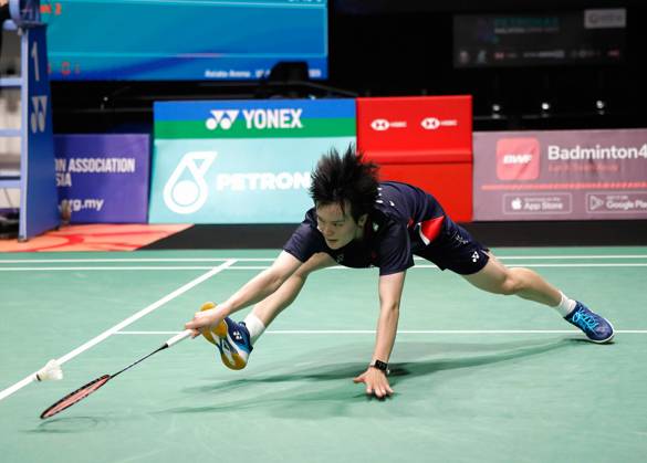 Kuala Lumpur, Malaysia: Wang Zhi Yi of China in action during the Women s Single Quarter-Finals