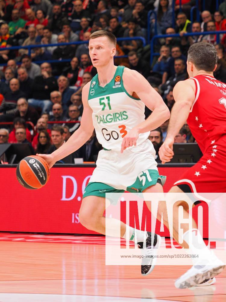 Arnas Butkevicius during EA7 Emporio Armani Milano vs Zalgiris Kaunas ...