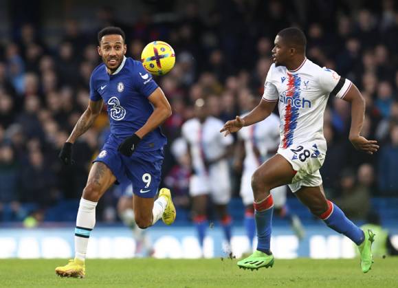 London, England, 5th January 2023. Pierre-Emerick Aubameyang of Chelsea ...