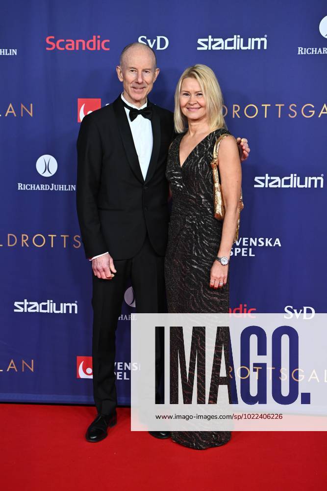 STOCKHOLM 20230116 Ingemar Stenmark with wife Tarja arrives on the red carpet for the 2023 Sports