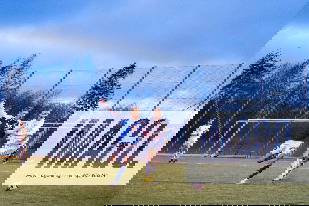 Lyngbys Sebastian Koch and Kalmars David Kristjan Olafsson during ...