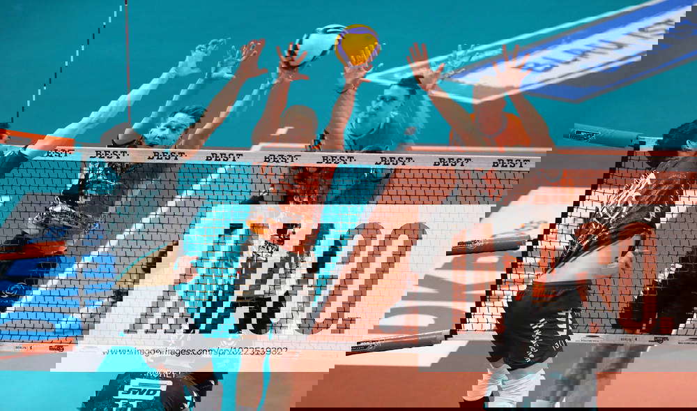 Tobias Brand in attack, Johannes Tille, Saso Stalekar duel match scene ...