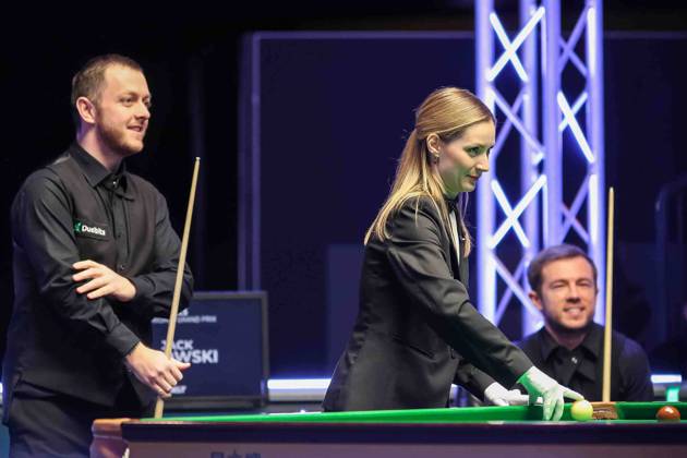 Snooker World Grand Prix Match Referee Proletina Velichkova during the ...