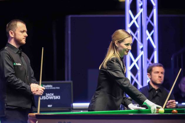 Snooker World Grand Prix Match Referee Proletina Velichkova during the ...