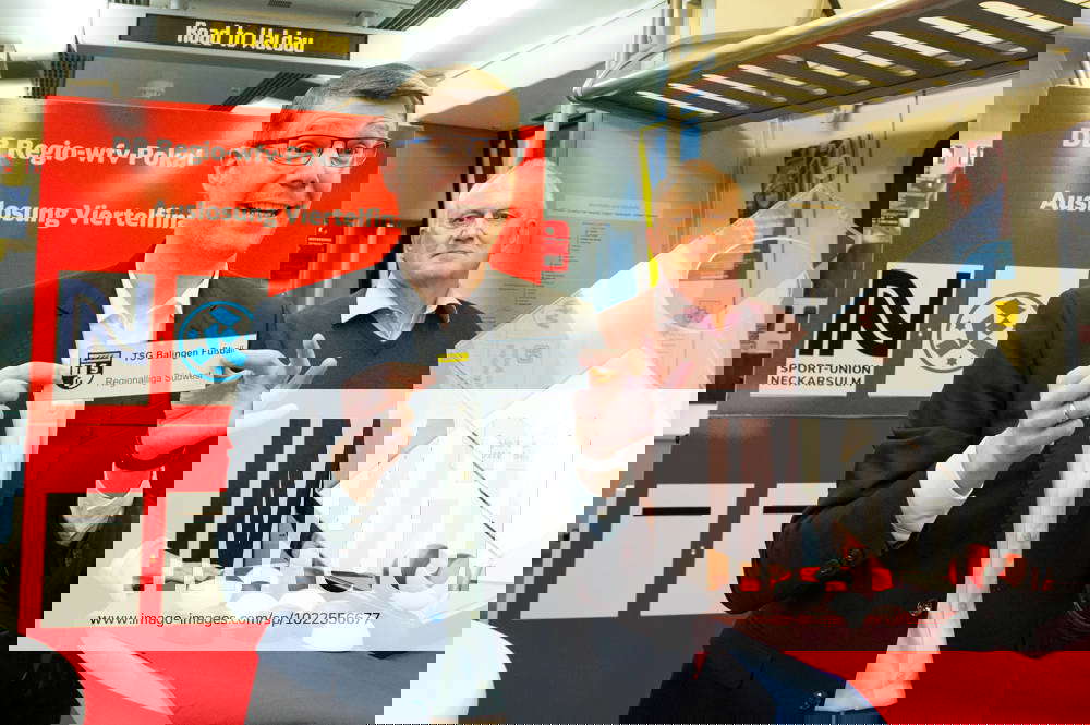 Matthias Schoeck wfv Praesident with TSG Balingen draw GER, Stuttgart ...