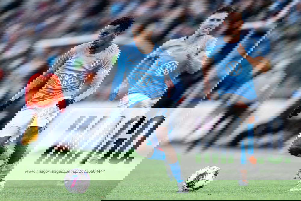 230120 Malmö FFs Taha Ali during the football practice match between ...