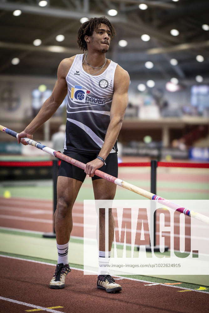 DM Halle Mehrkampf; Leverkusen, 22.01.2023 Fred Isaac Fleurisson (SV ...