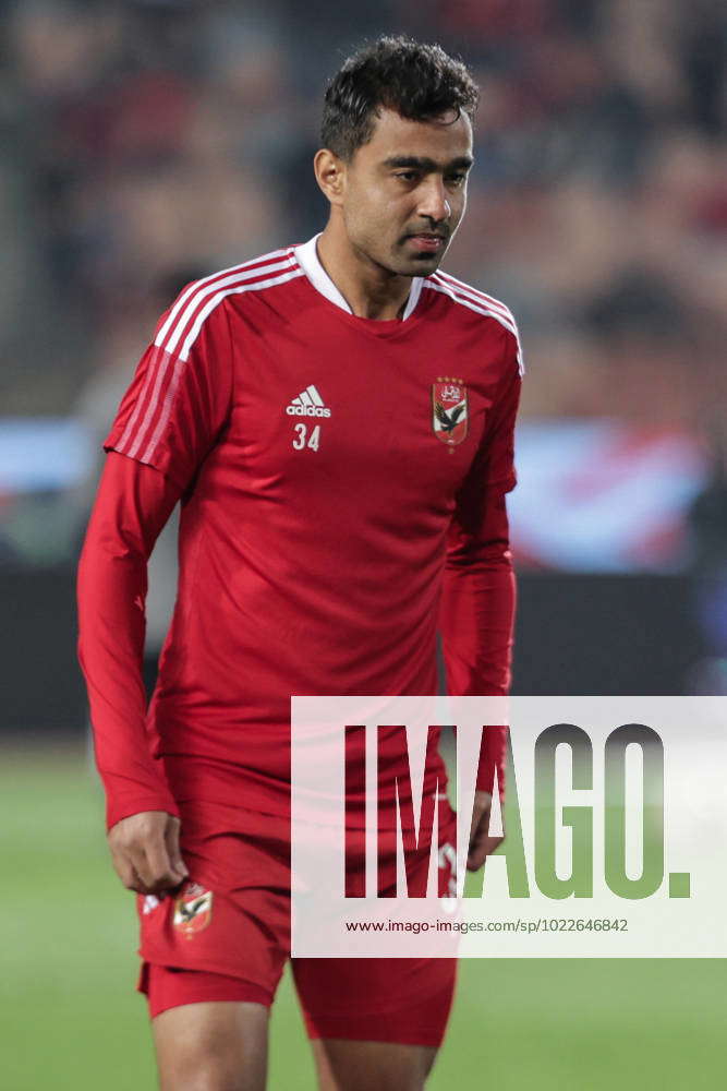 CAIRO, EGYPT - 21 JANUARY. Mohamed Fakhri of Al Ahly celebrates during ...