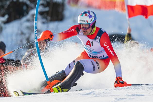 Daniel YULE SUI , 1 place 1st place, winner alpine skiing, mens slalom ...