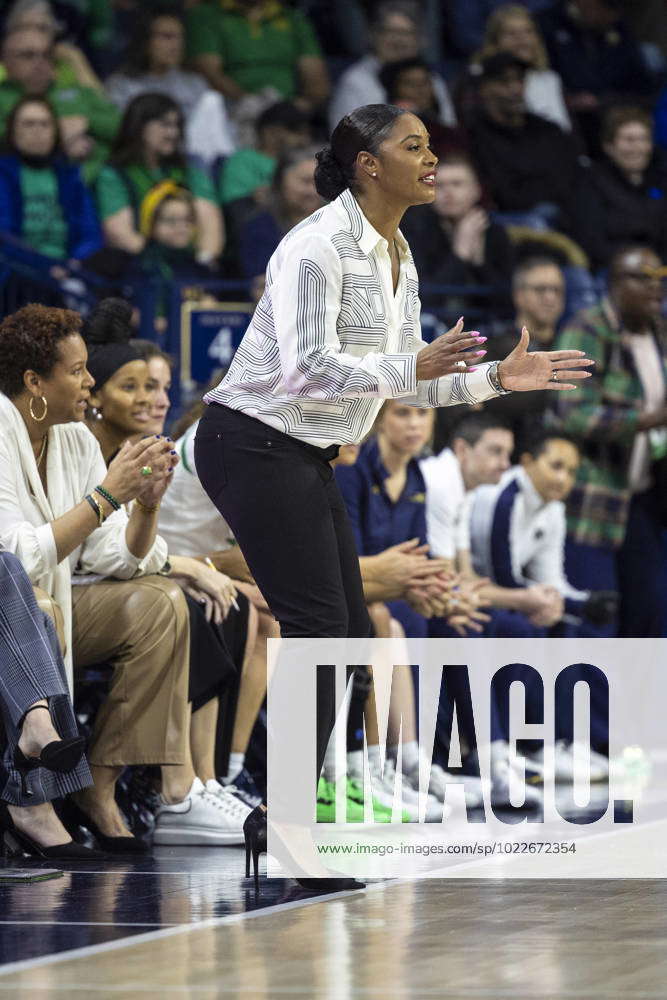 January 22 2023 Notre Dame Head Coach Niele Ivey During Ncaa College