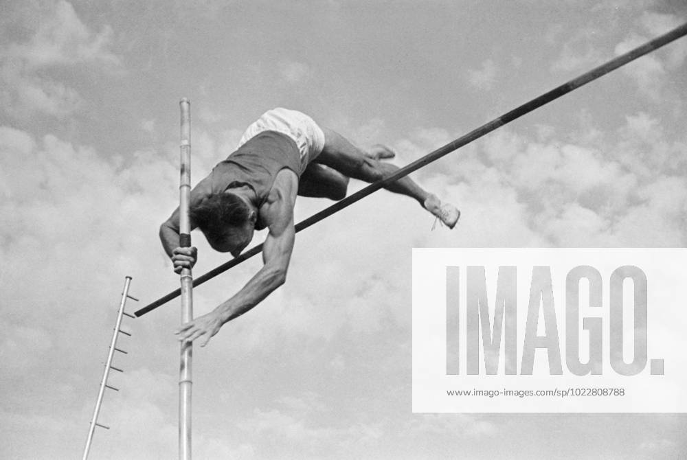Minsk, USSR. 1951. Merited master of sports of the USSR Nikolai Ozolin ...