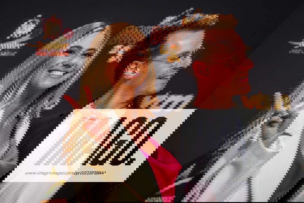 Celine Van Ouytsel pictured on the red carpet at the arrival for the Golden Shoe Belgian soccer