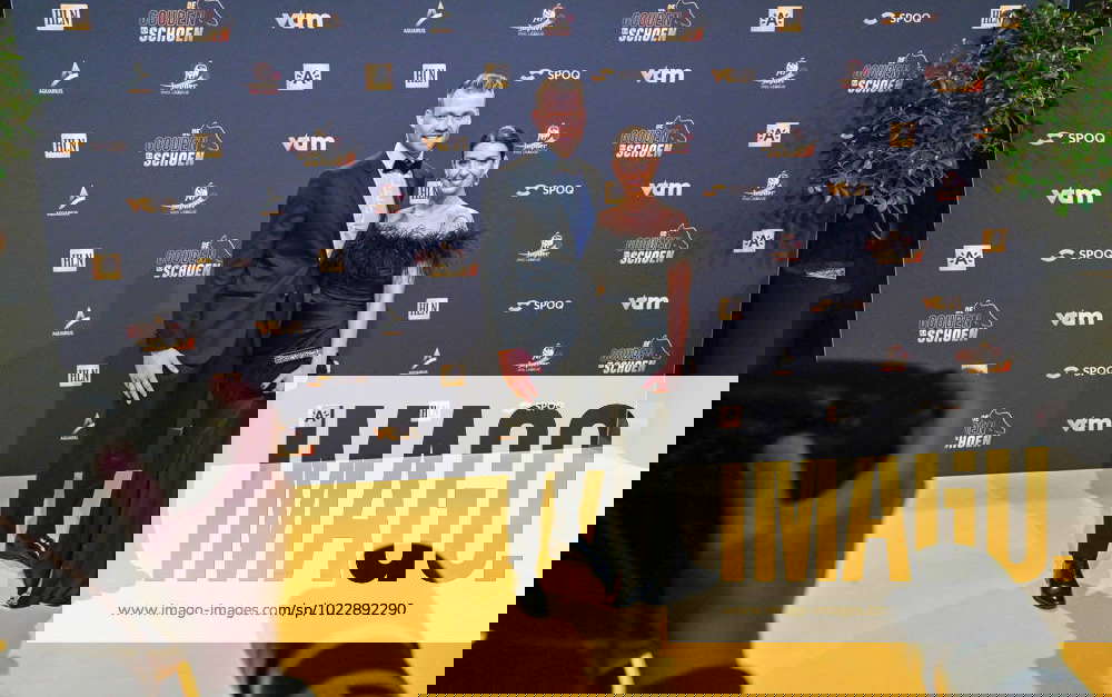 GOUDEN SCHOEN Simon Mignolet and Jasmien Claes pictured during the 69 ...