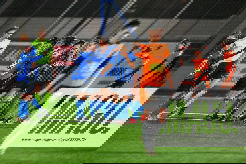 CLUB YLA VS EENDRACHT AALST Roosa Ariyo (20) of Brugge scores 6-1 and ...