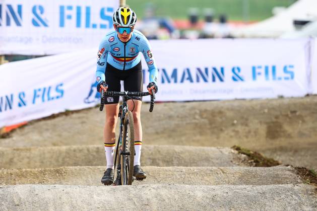 Belgian Lore De Schepper pictured in action during the women s junior ...