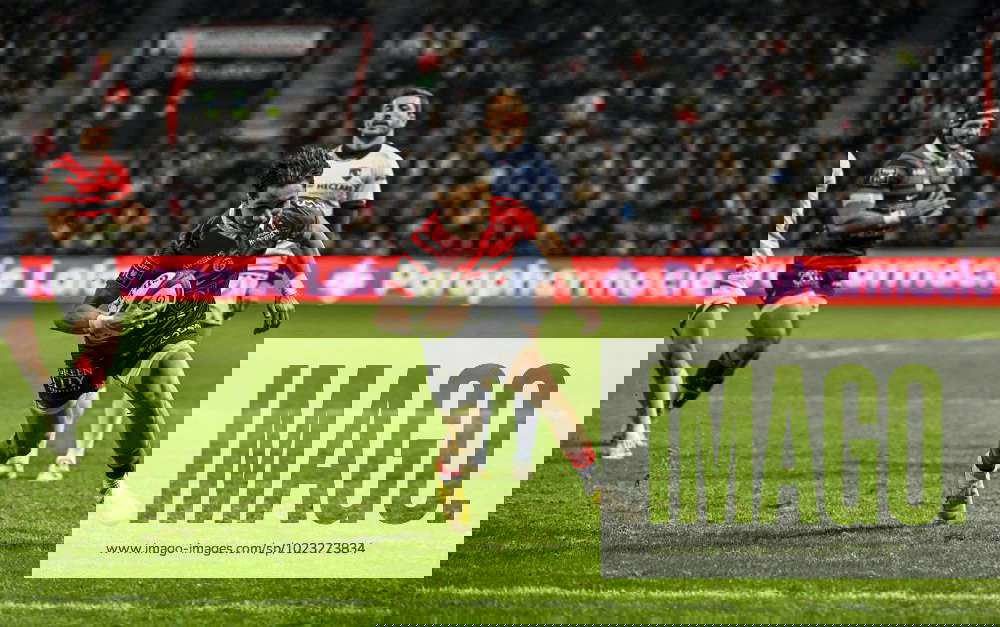 Essai et joie Ange Capuozzo (st) RUGBY : Toulouse vs Montpellier ...