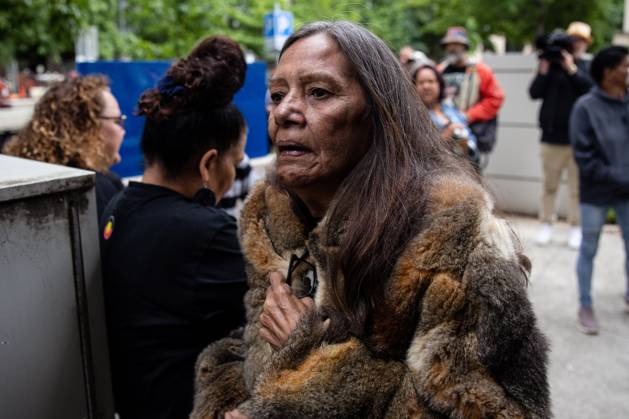 VERONICA NELSON INQUEST, Veronica Nelson?s partner Percy Lovett arrives ...