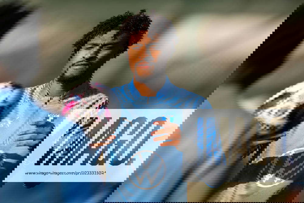 230130 Joseph Ceesay during a football training session with Malmö FF ...