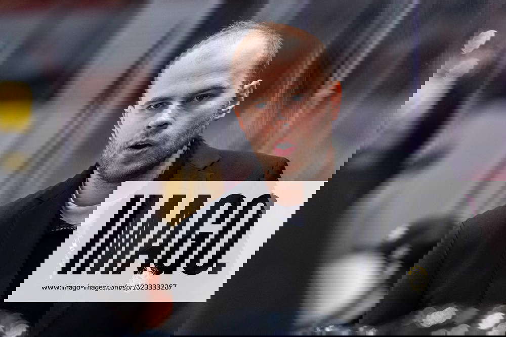 Brynäs coach Filip Eriksson during the SDHL ice hockey match between ...