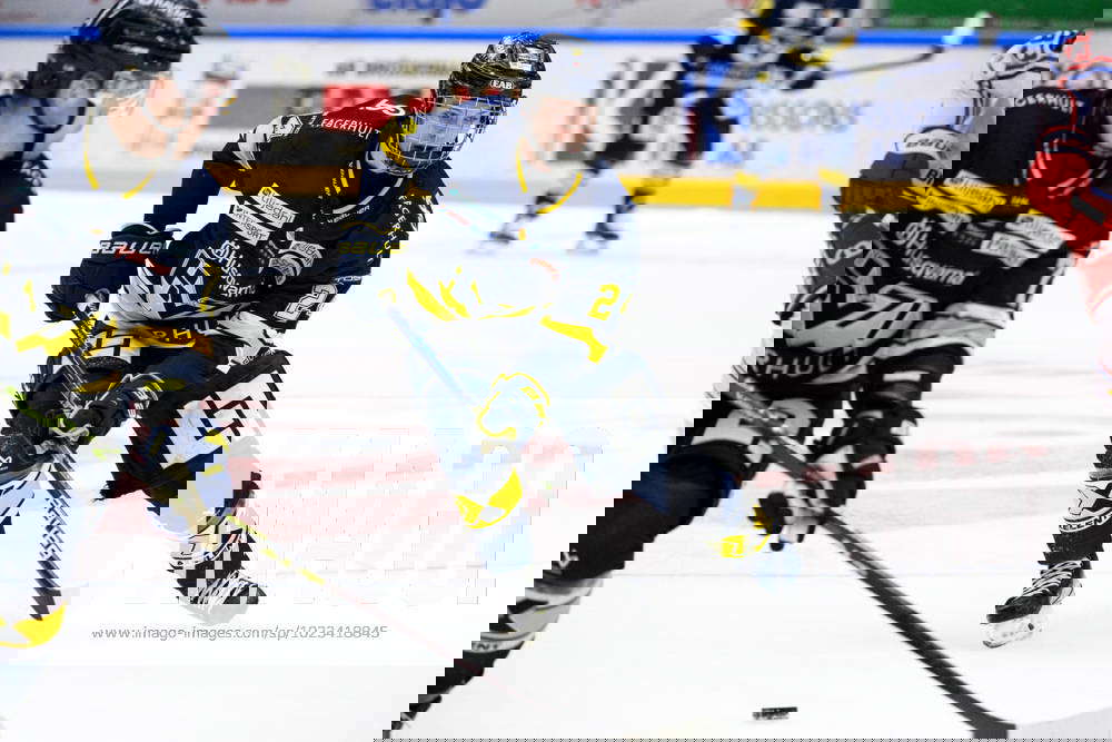 HV71s Oscar Fisker Molgaard during the ice hockey match in the SHL between HV71 and Timra on in