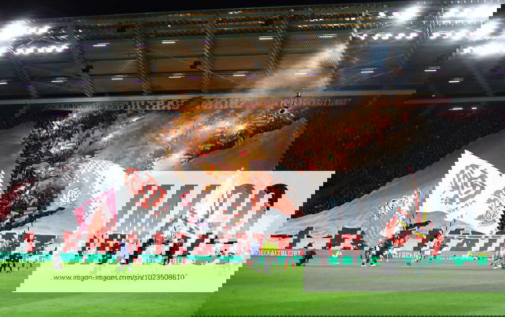 Choreography of Mainz fans 1 FSV Mainz 05 vs FC Bayern Muenchen ...