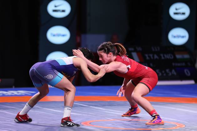 Zagreb, Zagreb, Croatia: Shivani PAWAR of India reacts in the Women s ...