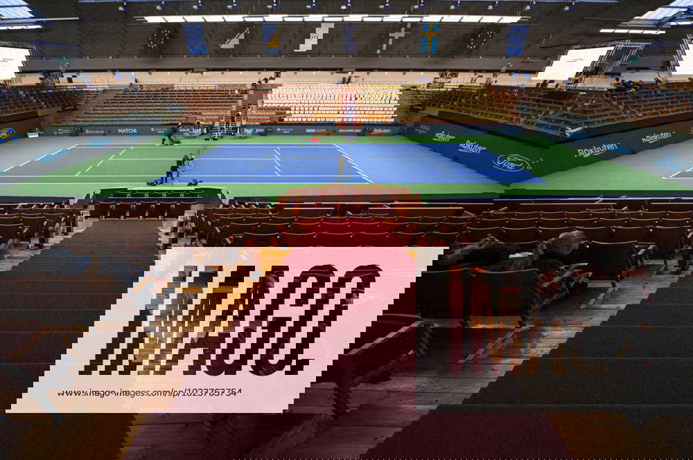 230204 General view of view of The Royal Tennis Hall during the Davis ...