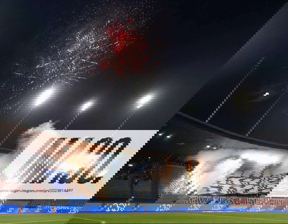 GC fan curve with fireworks, Grasshopper Club Zurich FC Basel, Super ...