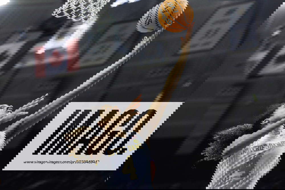 February 05, 2023: Notre Dame guard Cassandre Prosper (4) goes up for a ...