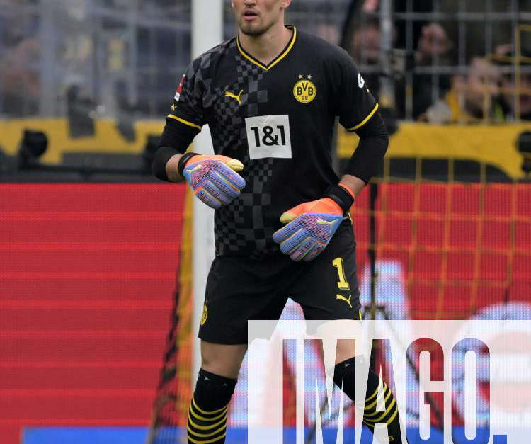 DORTMUND Borussia Dortmund goalkeeper Gregor Kobel during the ...
