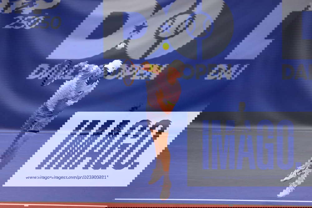 DALLAS, TX - FEBRUARY 06: Brandon Holt (USA) serves during the ...