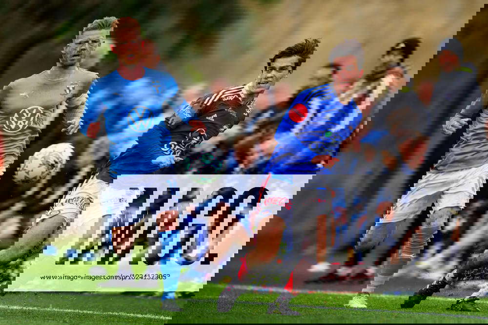 230210 Anders Christiansen of Malmö FF and Magnus B Risnes of Valerenga ...