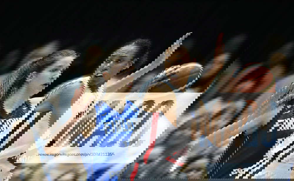 Elsa Lemmilä of Finland and Marieme Badiane of France during the ...