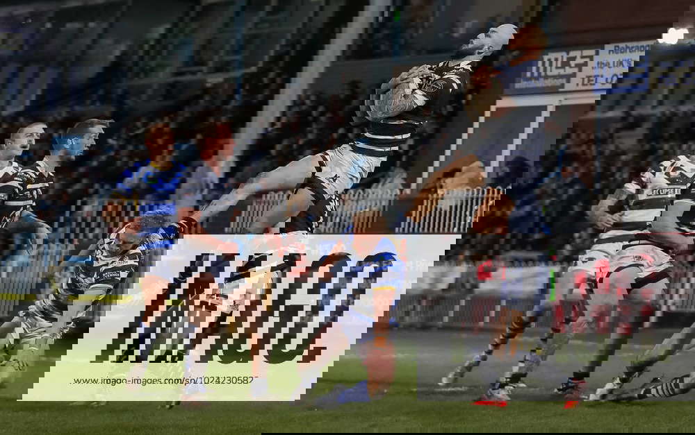 Luke Briscoe of Featherstone collects a high bomb during the Betfred ...