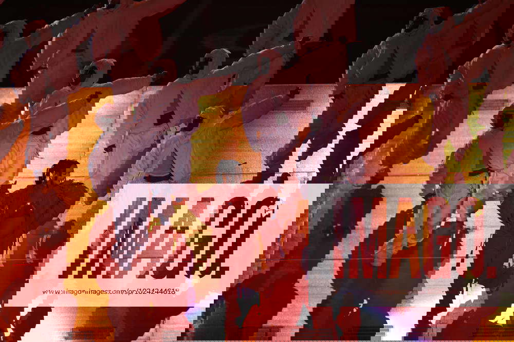 Rihanna performs during the halftime show the NFL, American Football ...