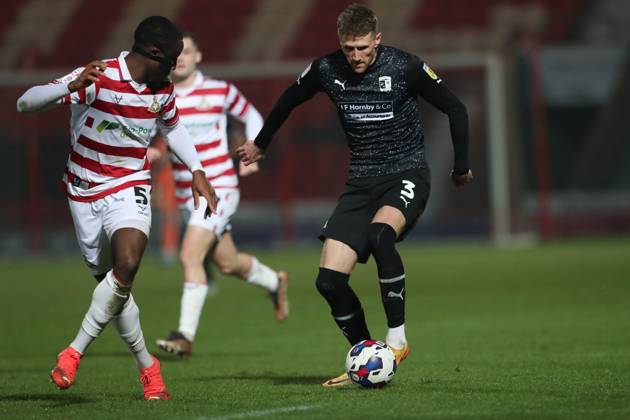 Doncaster Rovers v Barrow - Sky Bet League 2 Barrow s Patrick Brough in ...