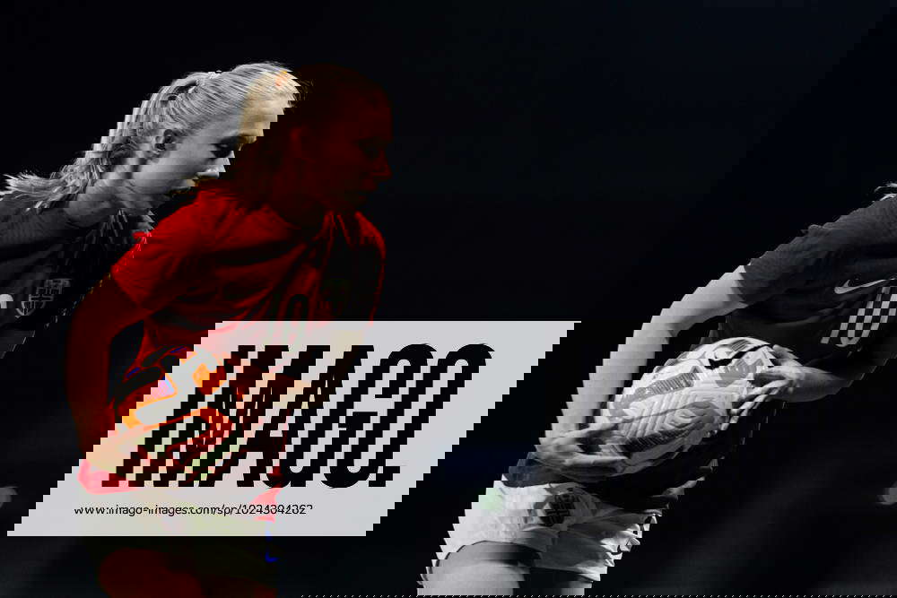 230215 Thea Bjelde of Norway during the international friendly football ...