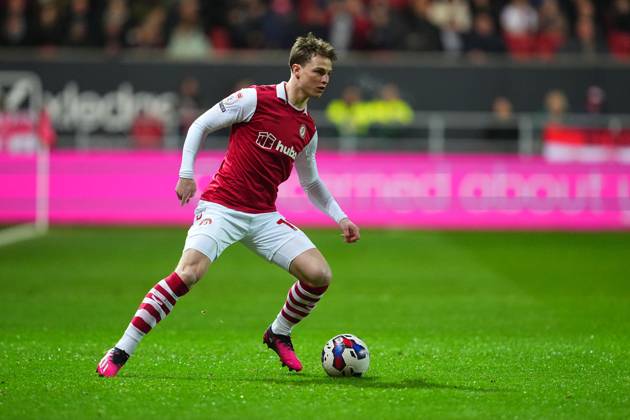 George Tanner of Bristol City in action during the EFL Sky Bet ...