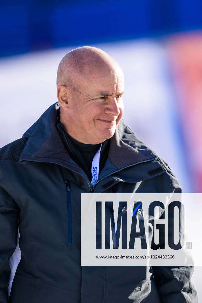 230219 Johan Eliasch, president of the International Ski Federation, at ...