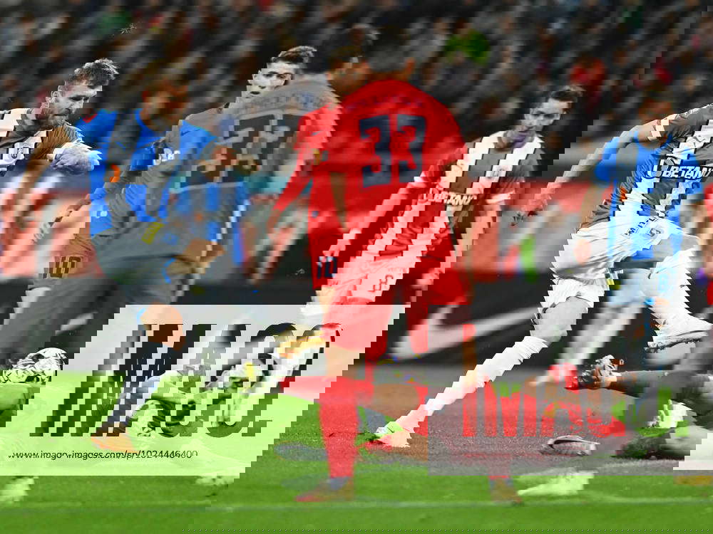 Alexandru Cretu and Adrian Gheorghe Sut in the football match between ...