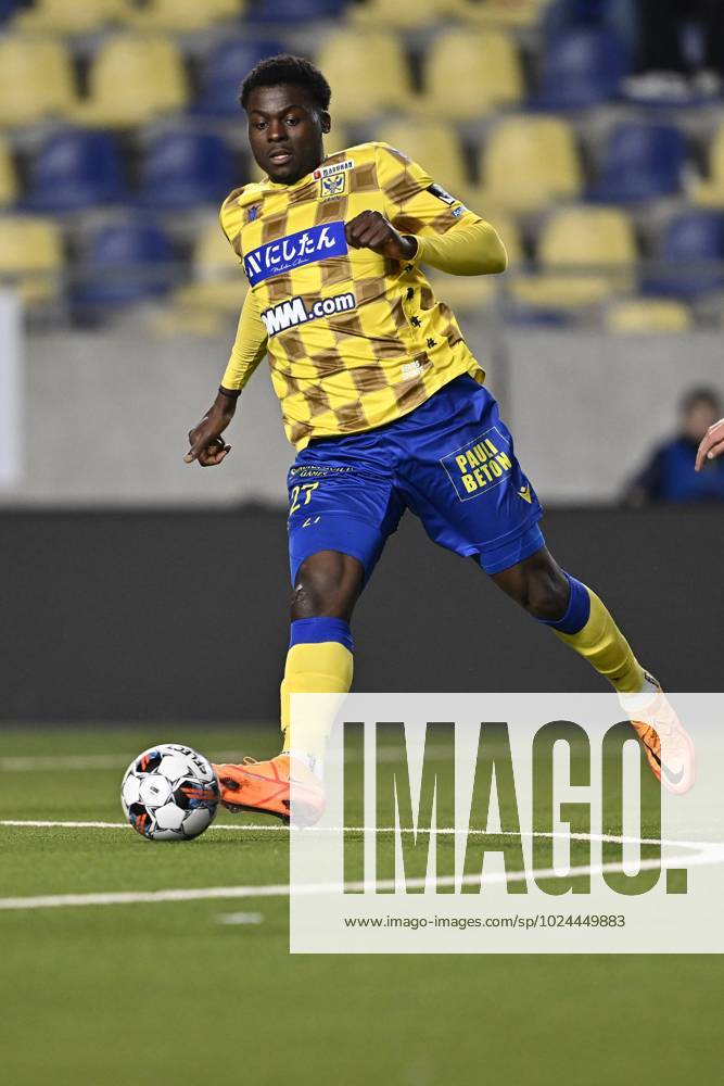 STVV s Frank Boya pictured in action during a soccer match between Sint ...