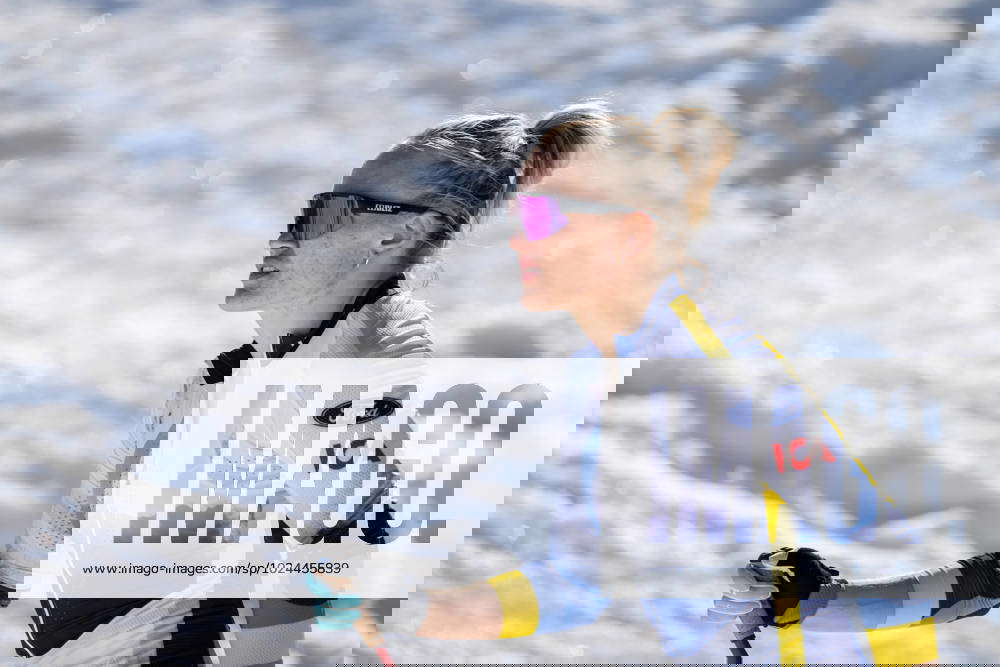 230219 Linn Svahn of Sweden at a cross country training session ahead ...