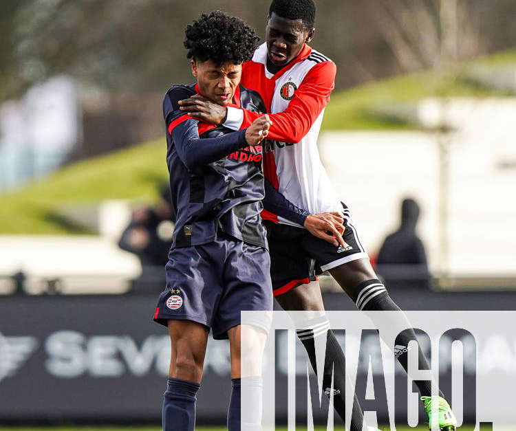 Varkenoord: Feyenoord O16 - PSV O16 Rotterdam - Hakeem Agboluaje during ...