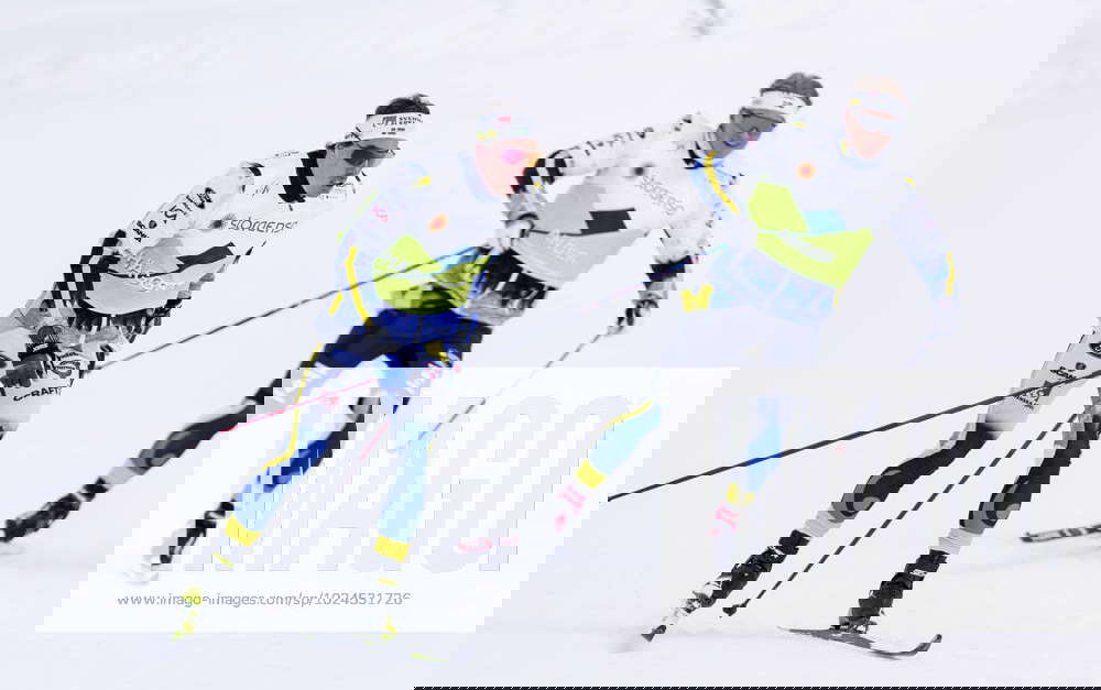 PLANICA 20230222 Johan Häggström and Edvin Anger when the Swedish ...