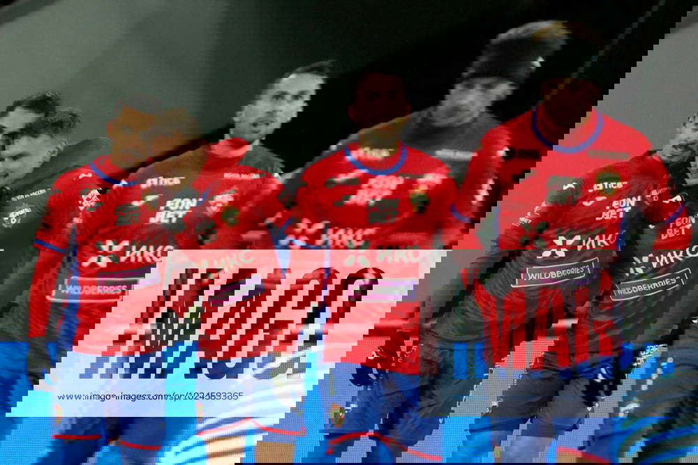 RUSSIA, MOSCOW - FEBRUARY 23, 2023: FC CSKA Moscow s players celebrate ...