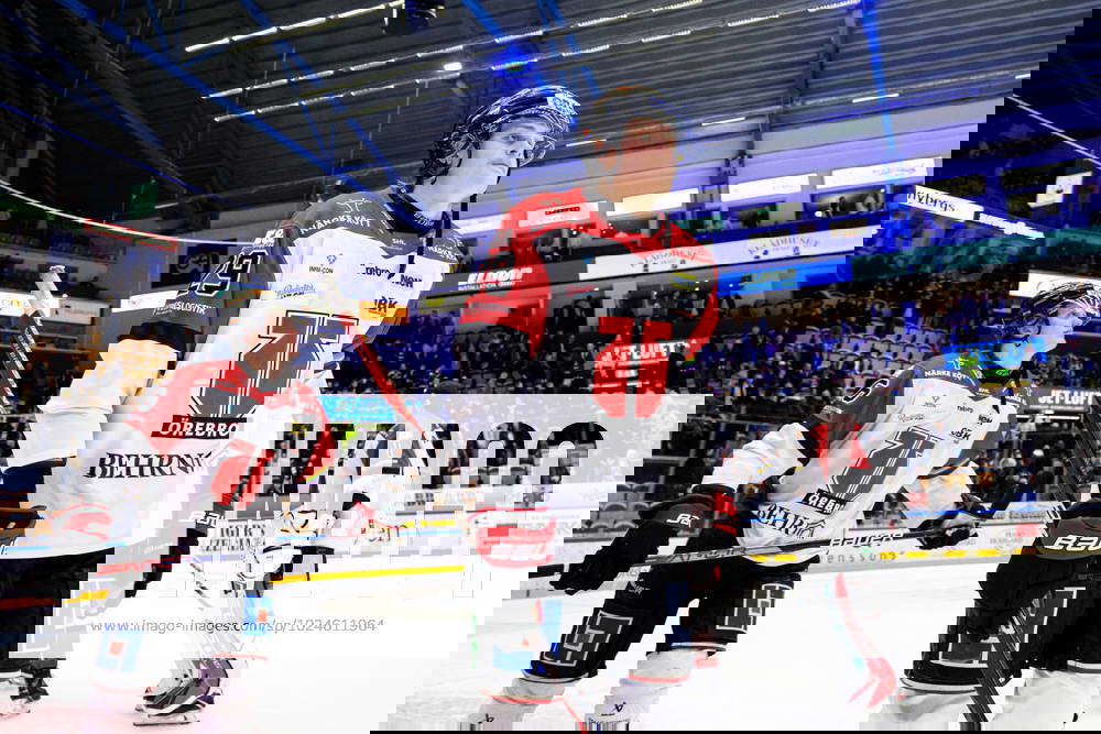 230223 Örebros Milton Oscarson depresses after the ice hockey match in ...