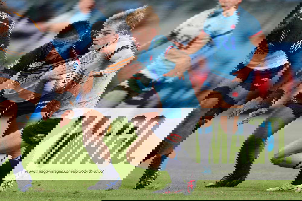 SYDNEY, AUSTRALIA - FEBRUARY 24: Max Jorgensen of Waratahs makes a ...