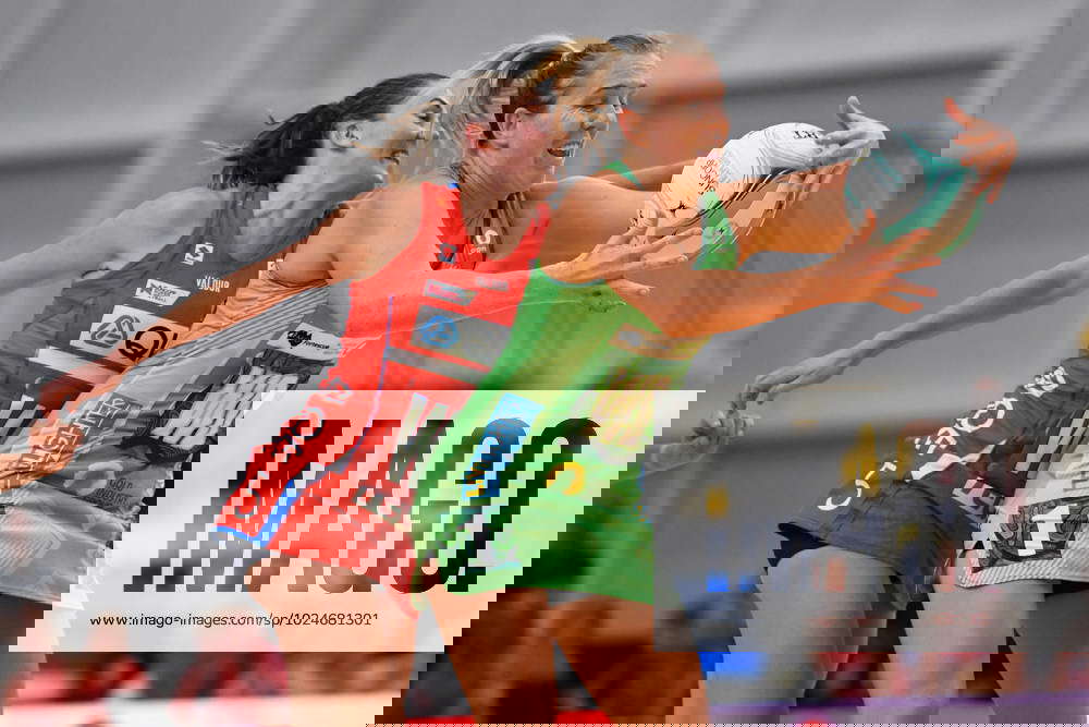 NETBALL TEAM GIRLS CUP, Jess Anstiss of the Fever catches the ball ...