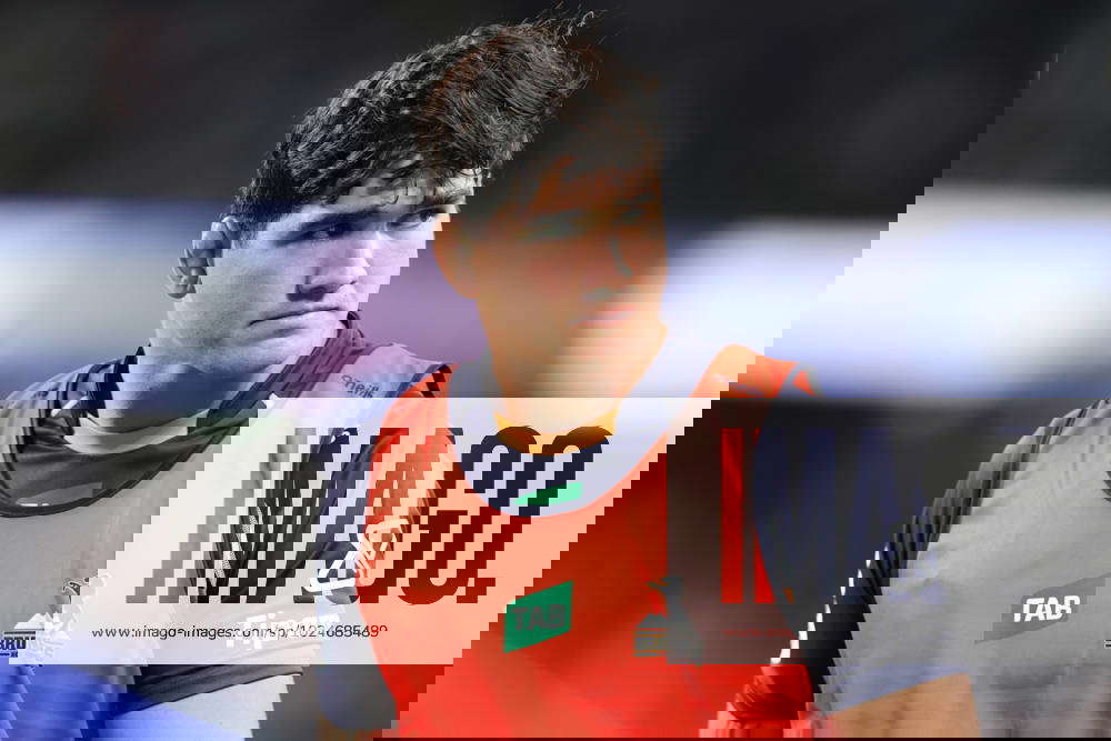 SYDNEY, AUSTRALIA - FEBRUARY 24: Darcy Swain of ACT Brumbies looks on ...